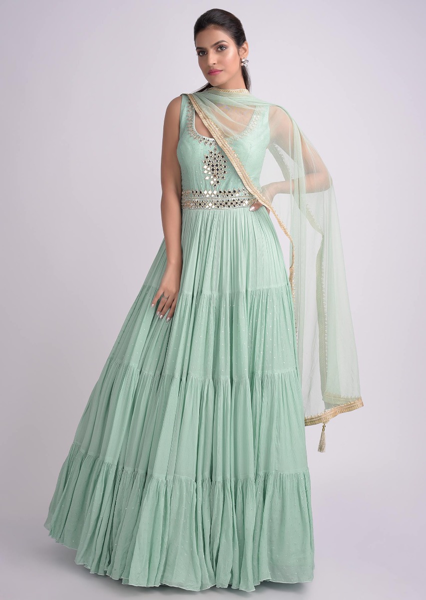mint-blue-anarkali-suit-with-abla-embroidery-and-tiered-pattern-online ...